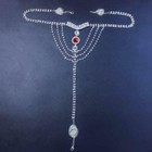 *NEW* Sexy Fashion Red Crystal Belly Chain Thong Rhinestone Bikini - US ...