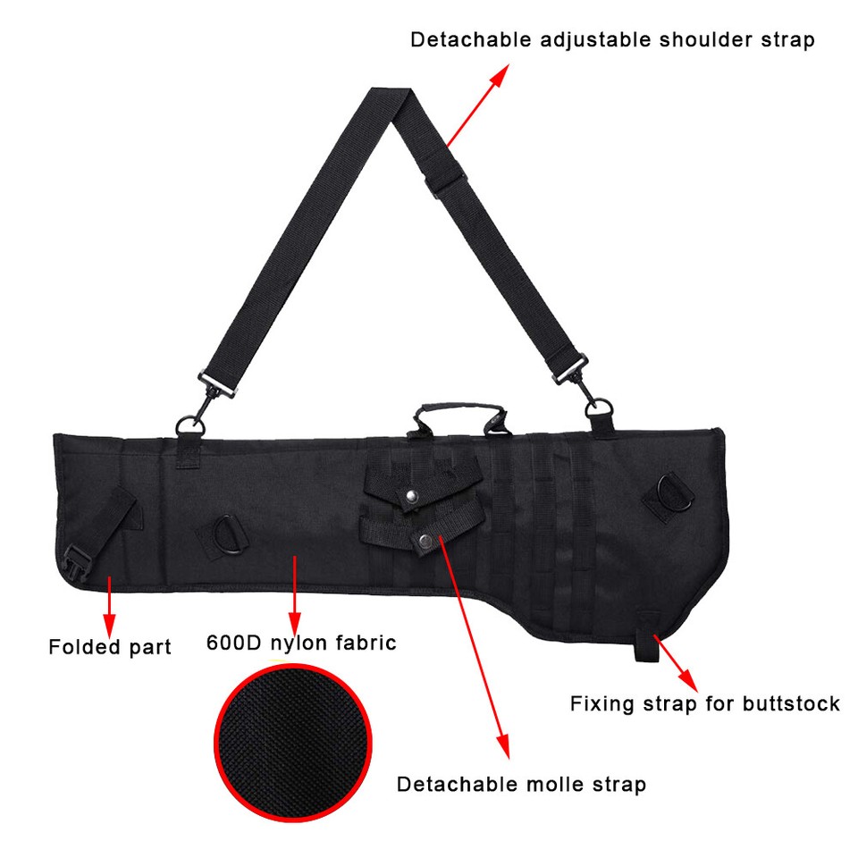 Tactical Rifle Scabbard Gun Bag Rifle Sling Bag Shotgun case Outdoor ...