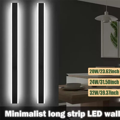 Modern LED Wall Light Long Strip For Sconce Stairs Bar Linear Wall Lamp ...