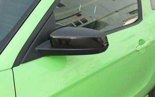 For Ford Mustang 2009~2014 Carbon Fiber Exterior Rear View Mirror Cover ...