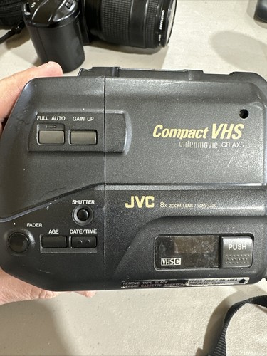 JVC GR-AX5 AX5GYU Compact VHS VHSC Camcorder | eBay