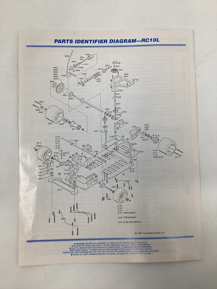 Vintage Team Associated Rc10L catalog oval on road Box34 | eBay