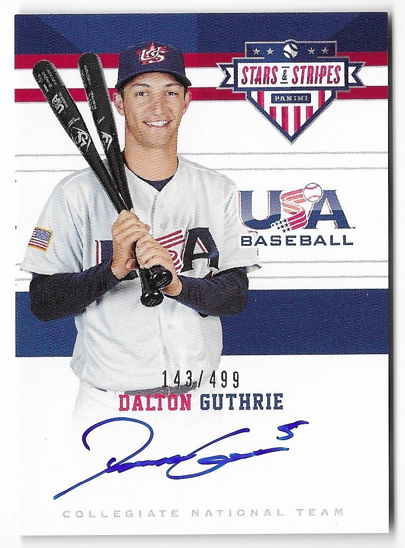 Dalton Guthrie 2017 Panini USA Baseball Stars & Stripes Autograph #8 / ...