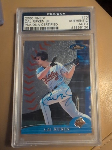 2000 Topps Finest #70 PSA/DNA Cal Ripken Jr. Autographed | eBay