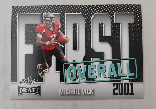 2023 Leaf Draft Michael Vick #9 Virginia Tech Hokies, Atlanta Falcons ...