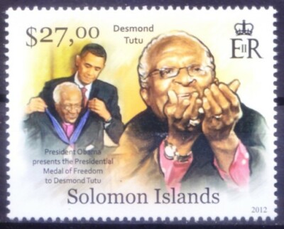 Solomon Island 2012 MHH, Obama presenting Nobel Prize in Peace to ...