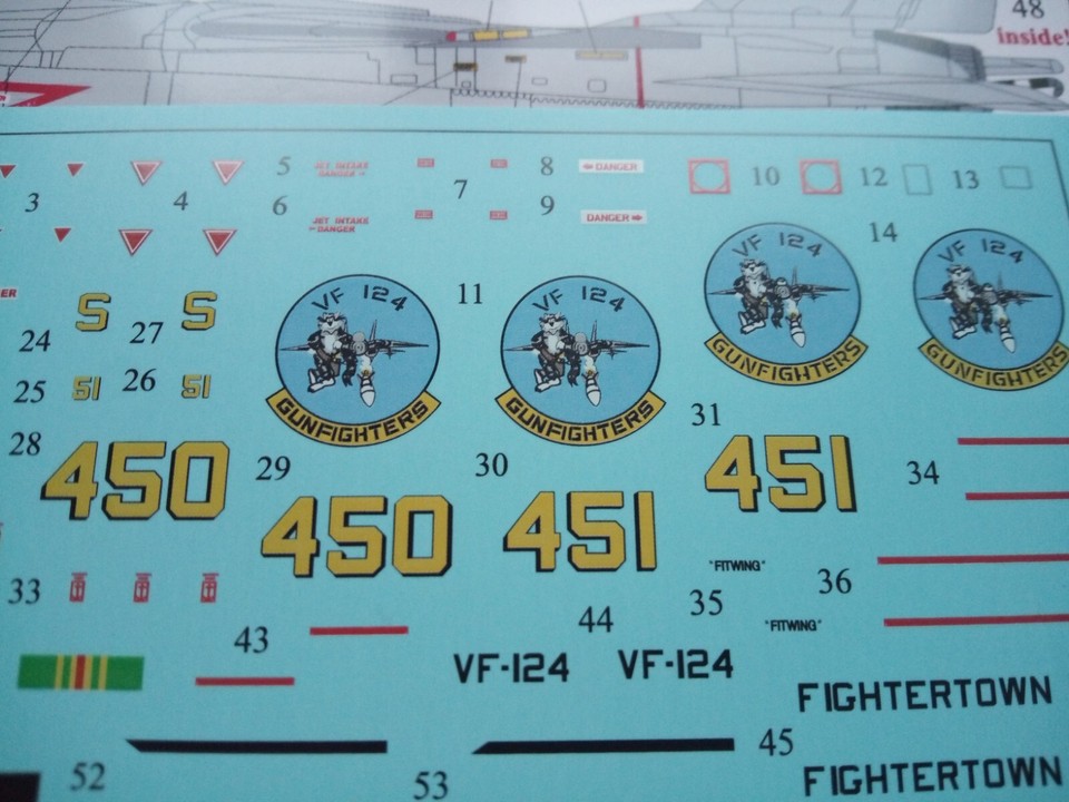 UpRise Decals UR7218 - DECAL F-14A Tomcat VF-124 Fightertown 1/72 | eBay