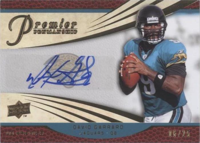 2008 UD Premier - Premier Penmanship David Garrard #PP29 Gold /25 (AU ...