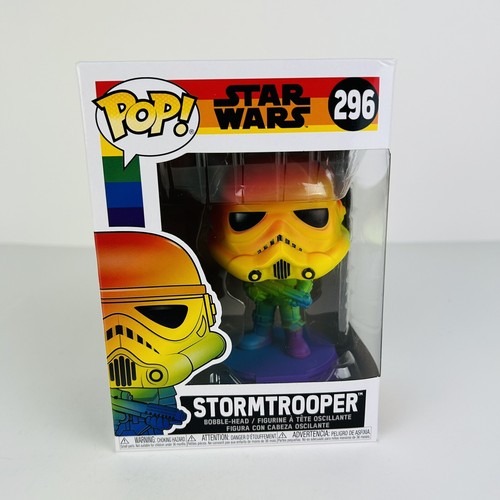 Funko Pop! Star Wars Stormtrooper 296 Pride Rainbow Colors Vinyl ...