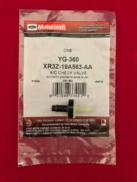 Vacuum Control Valve-Check Valve Motorcraft YG-360 for sale online | eBay