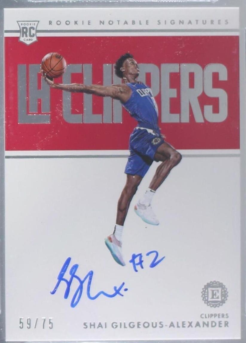 2018-19 Panini Encased - Rookie Notable Signatures Shai Gilgeous ...