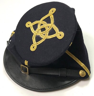 CIVIL WAR US UNION CAPTAIN OFFICER WOOL KEPI FORAGE BUMMER CAP-XLARGE ...