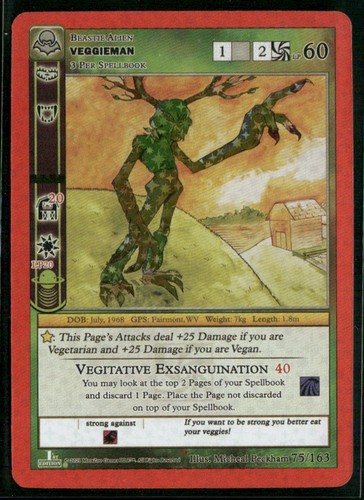 2021 MetaZoo Nightfall 1st Edition 75/163 Veggieman Reverse Holo | eBay