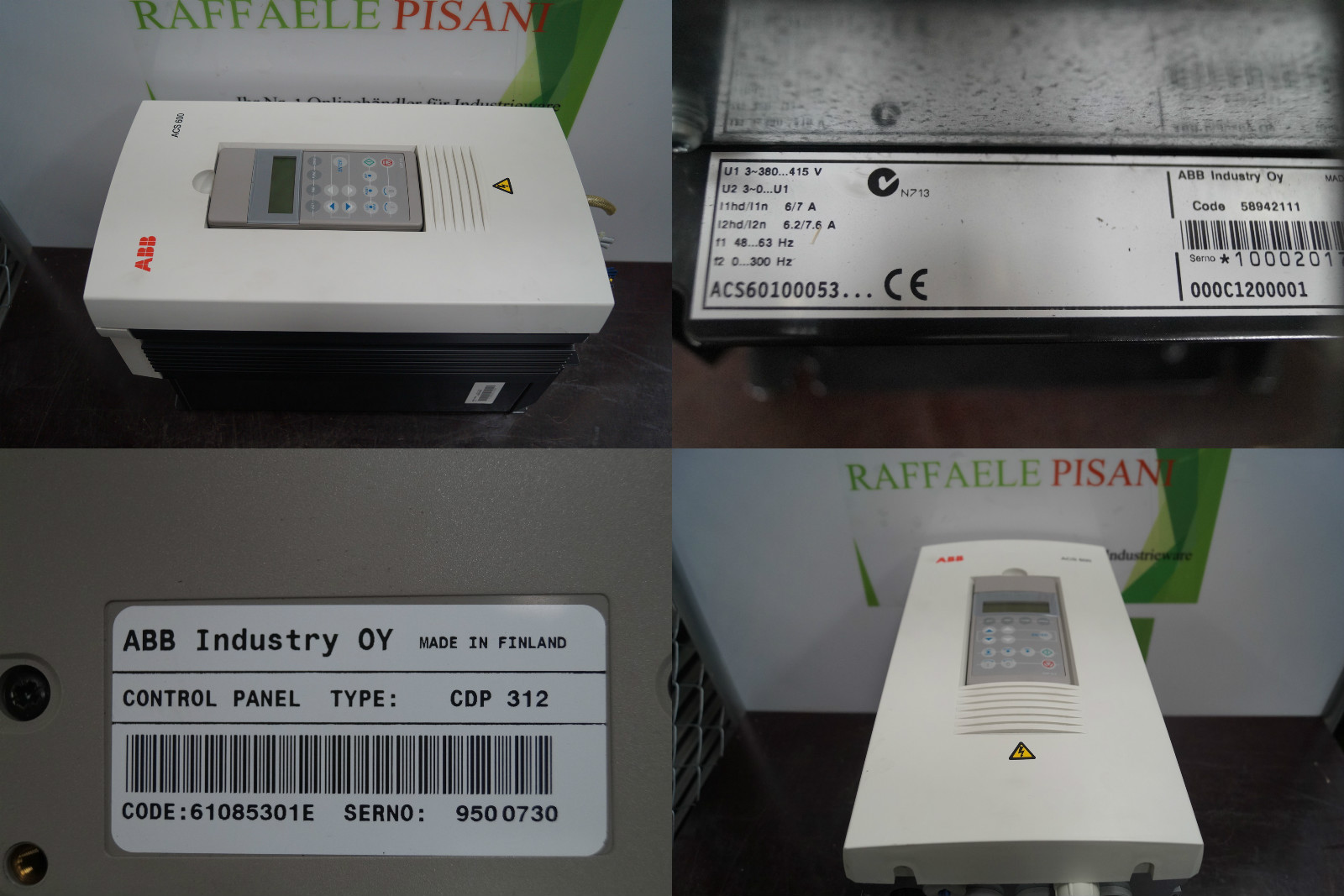 ABB ACS 600 ACS60100053 mit ABB Control Panel CDP 312 | eBay