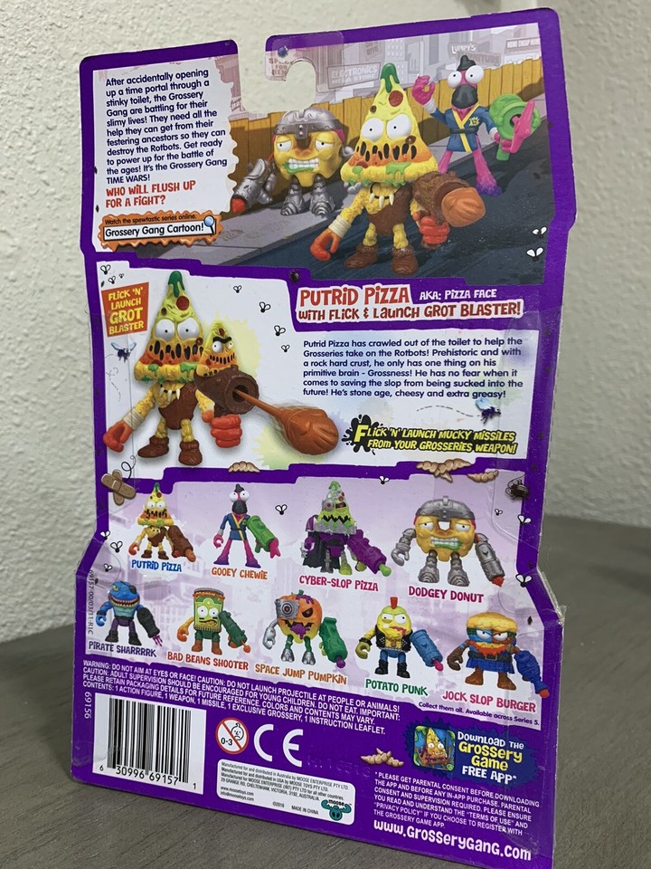 The Grossery Gang Time Wars Powered Up Putrid Pizza Action Figure ...