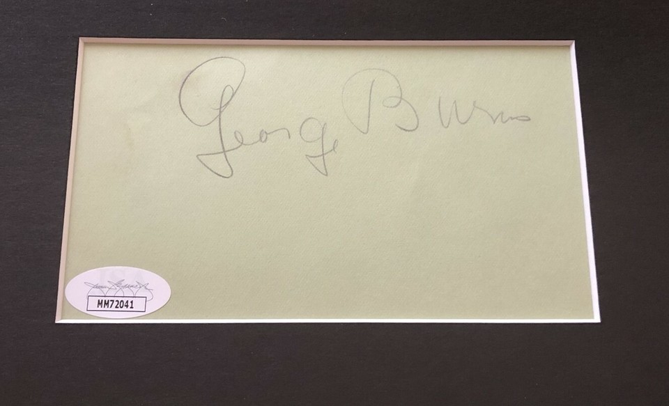 George Burns autographed signed custom framed with Oh God 8x10 movie ...