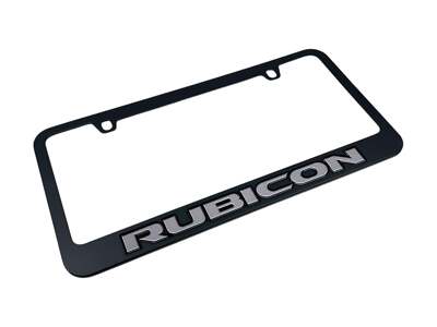 For Jeep Rubicon Black License Plate Frame | eBay