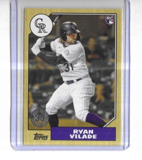 2022 Topps 35th Anniversary #87TB-12 Ryan Vilade Colorado Rocli Rookie ...