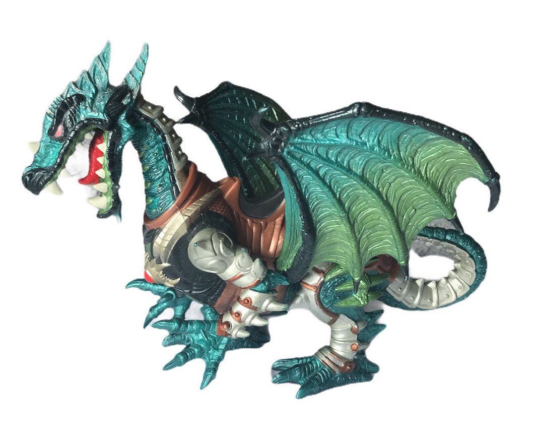 Chap Mei Legends of Medieval Knights Green Dragon Figure With Saddle | eBay