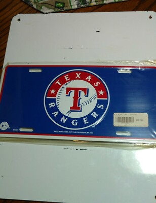 MLB Genuine Merchandise Texas Rangers License Plate | eBay