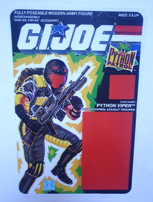 REPRO GI JOE CUSTOM PYTHON PATROL VIPER CARDBACK Action Figure File ...
