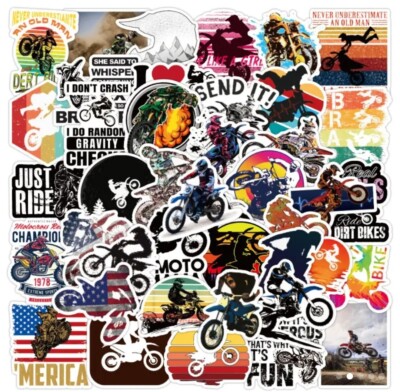 10 PCS Motocross Motorsports Dirt Bikes Stickers BRAND NEW | eBay