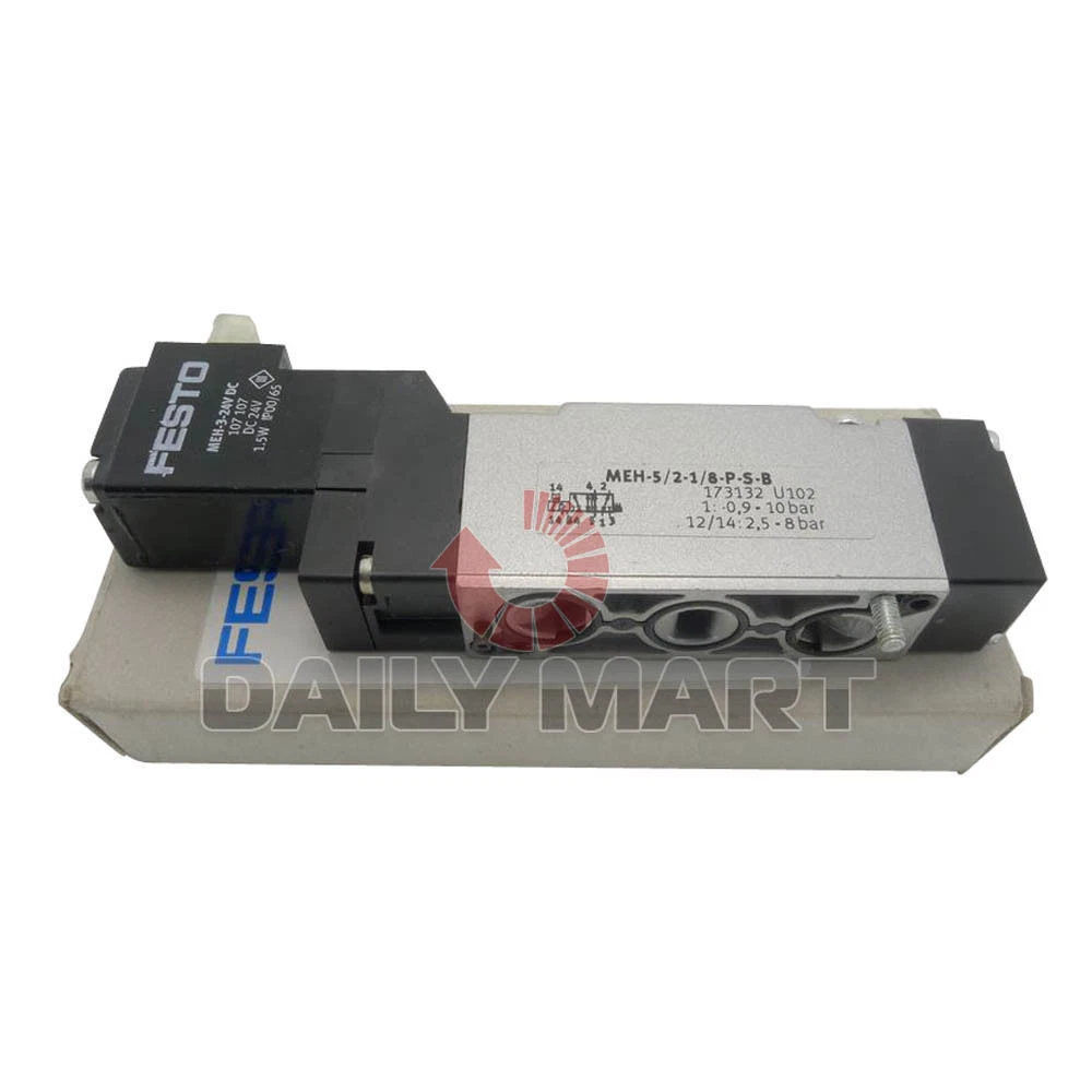 FESTO MEH-3-24VDC PNEUMATIC Solenoid Valve Assembly 24VDC, 45% OFF