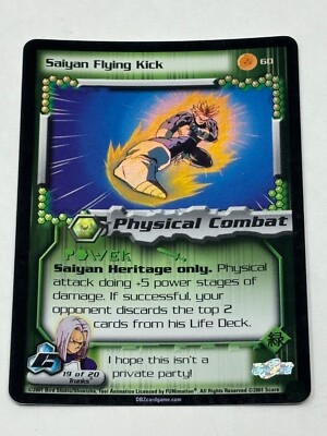 Dragon Ball Z DBZ CCG Saiyan Flying Kick 60 HOLO FOIL CELL SAGA | eBay