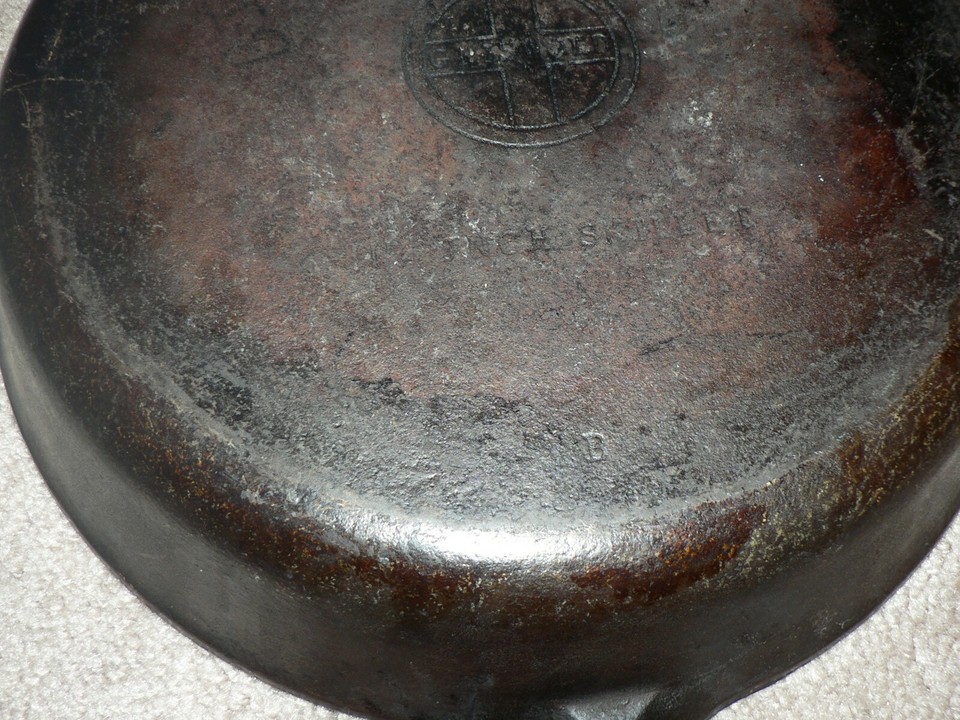Vintage Griswold Solid Cast Iron Frying Pan 11" Skillet Stamp 9 Erie Pa ...