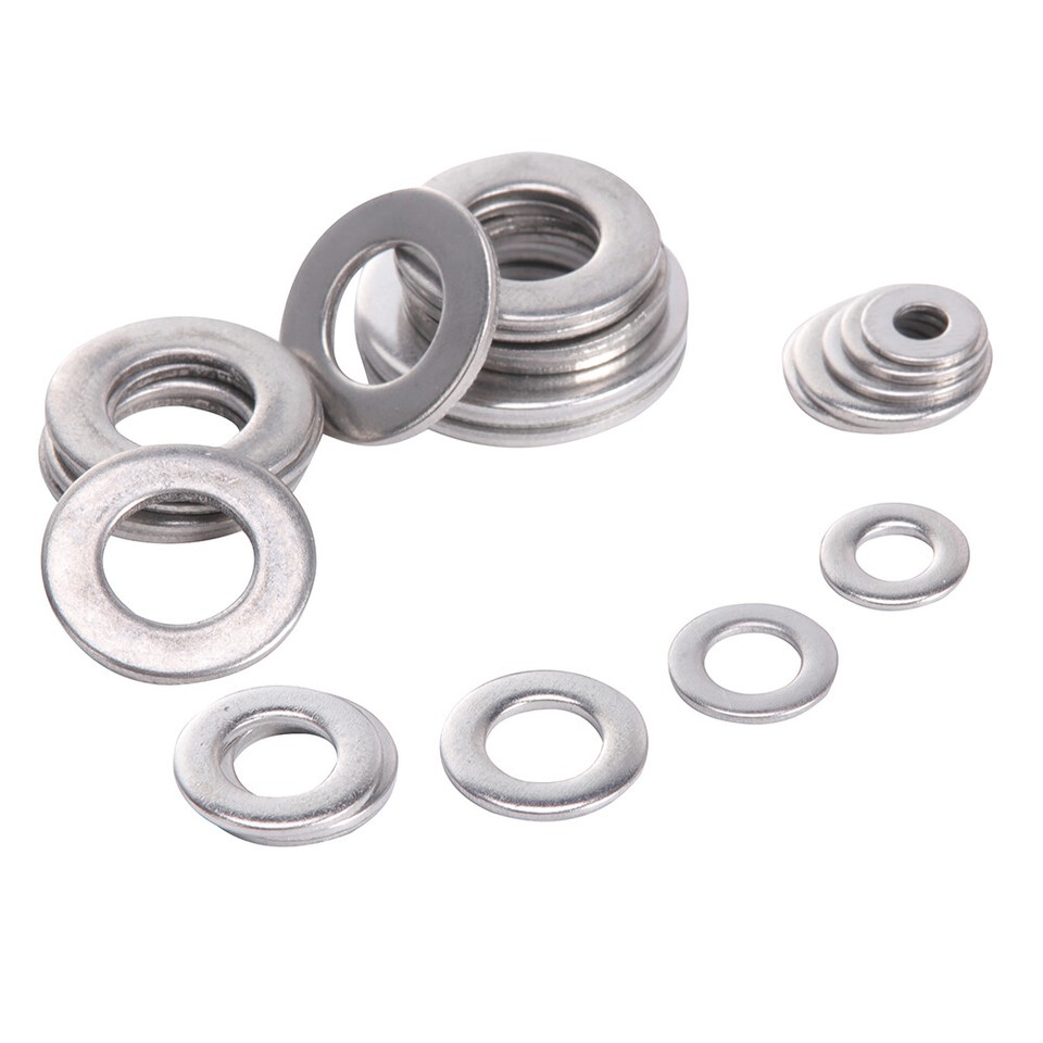 660PCS 304 Stainless Steel Washers Flat Washer Assortment Set Value Kit ...