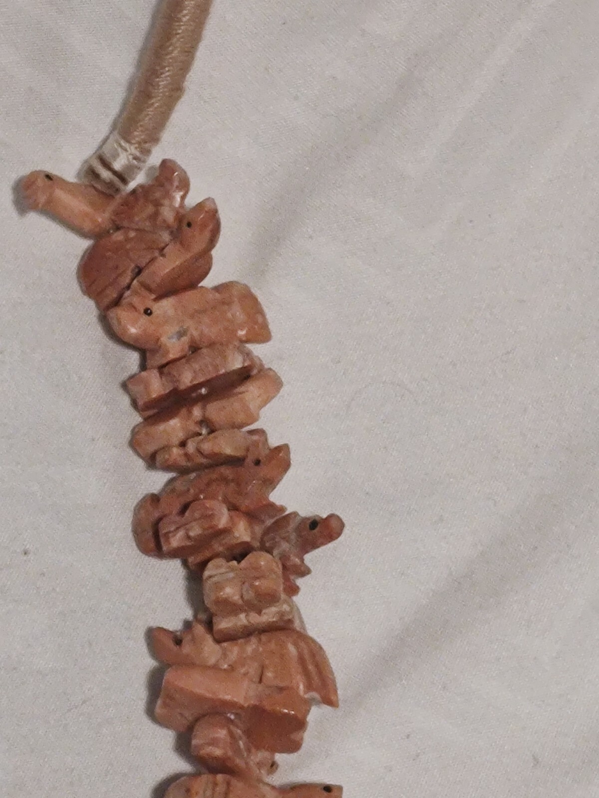 Vintage Hopi Stone Carved Sun Maiden Necklace Turquoi… - Gem