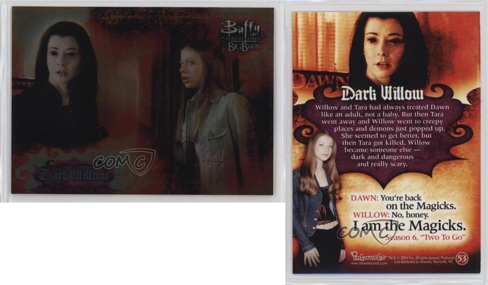 2004 Inkworks Buffy the Vampire Slayer: Big Bads Back Dawn Dark Willow ...