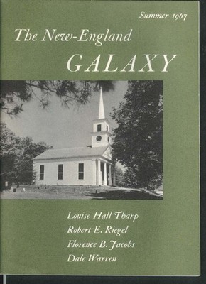 NEW ENGLAND GALAXY Louise Hall Tharp Robert Riegel Florence Jacobs ...
