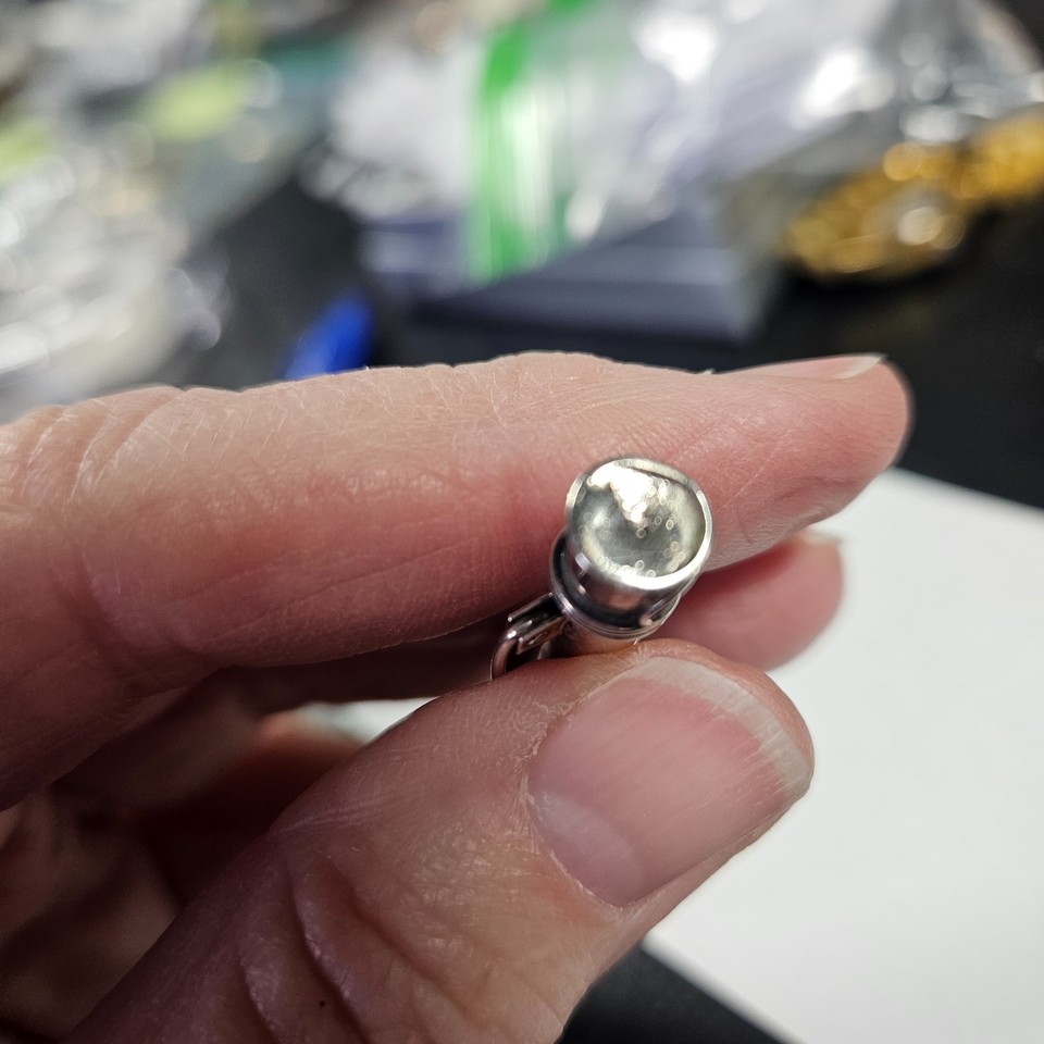 Vintage Sterling Silver Boutonniere Flower Vase Holder Brooch Lapel Pin ...