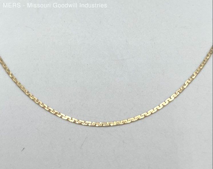 29.5" 14K Yellow Gold Boston Chain Link Necklace - 3.71 Grams | eBay