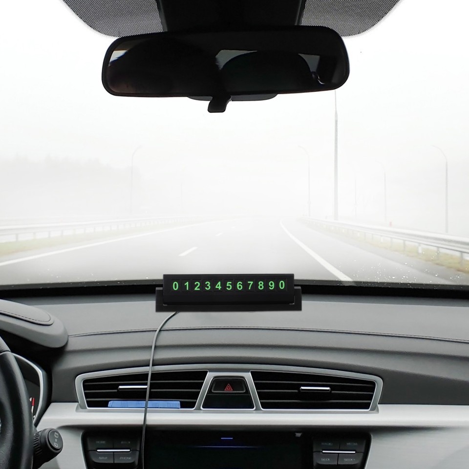 Temporary Parking Plate Telephone Car Phone Number Card Car | eBay ...