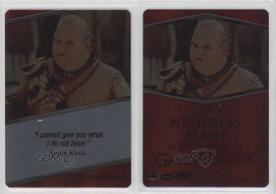 2022 Game of Thrones The Complete Series Volume 2 Nicholas Blane Spice King 3hd | eBay