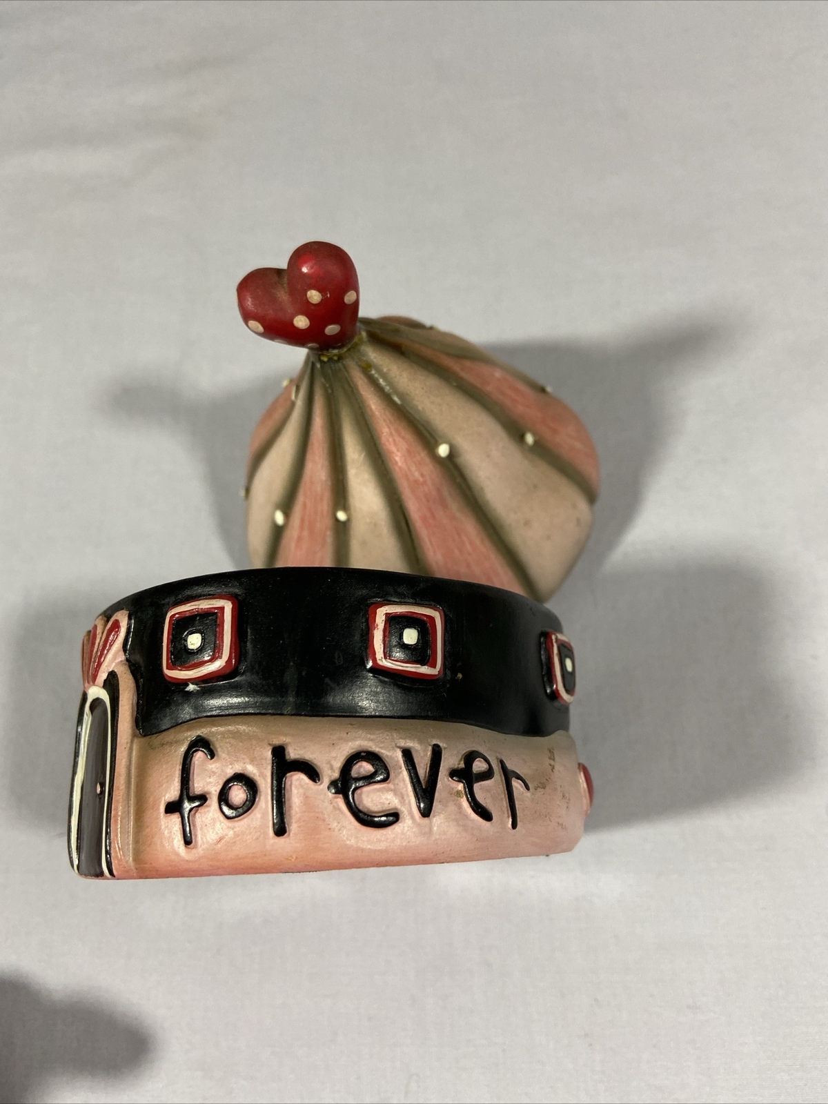 Whimsical Allen Design Jewelry/ Trinket Box Pink/Black | eBay
