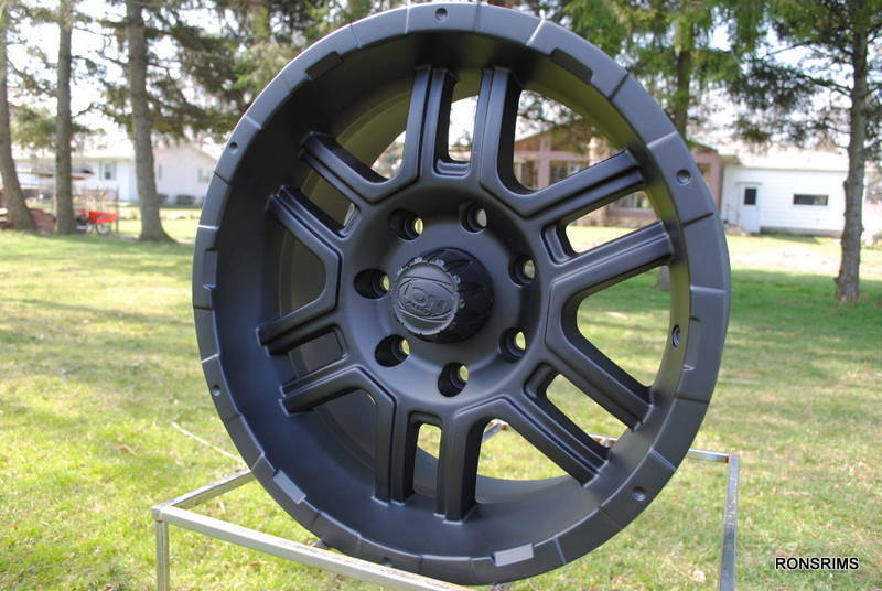 1) 179 ION 17X8" MATTE BLACK 7 LUG (7 ON 150 MM ) FORD F150/250 WHEELS ...