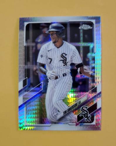 2021 Topps Chrome Prism Refractor Tim Anderson #36 | eBay