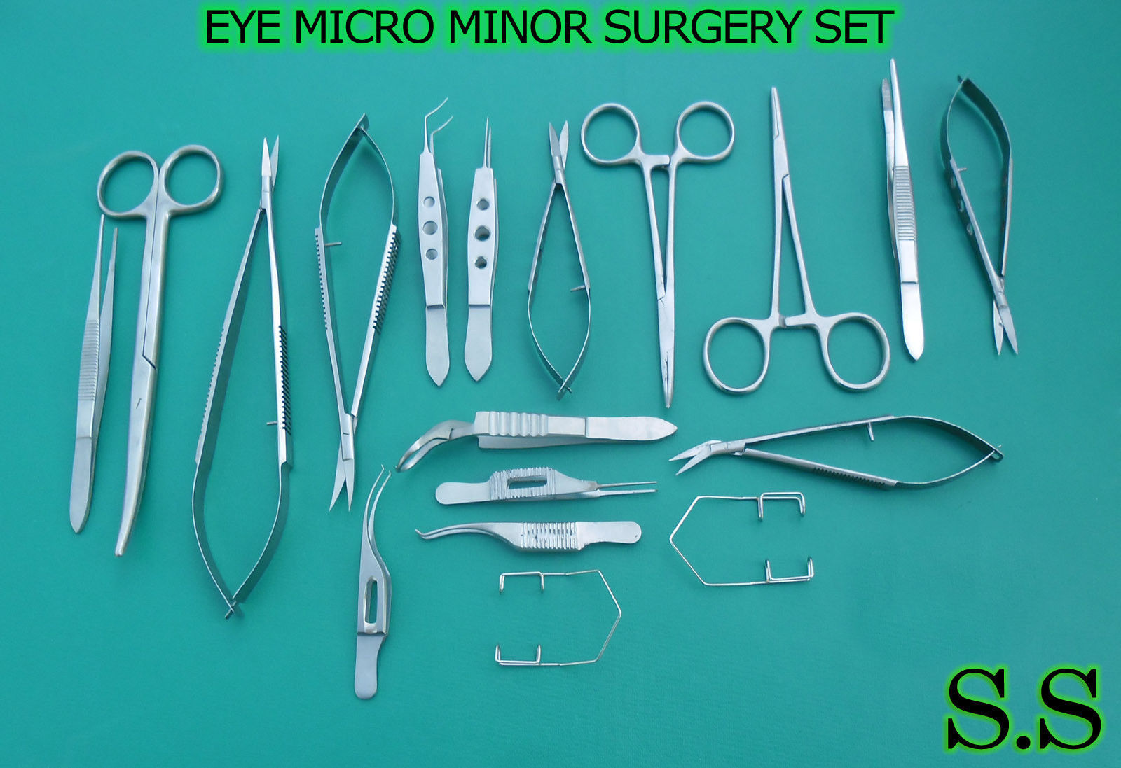 21 Pc Eye Micro Minor Surgery Surgical Opthalmic Instrument Student Set ...