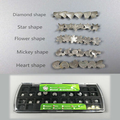 Orthodontic Brackets Mickey Star Flower Heart Diamond Mini Roth 022 ...