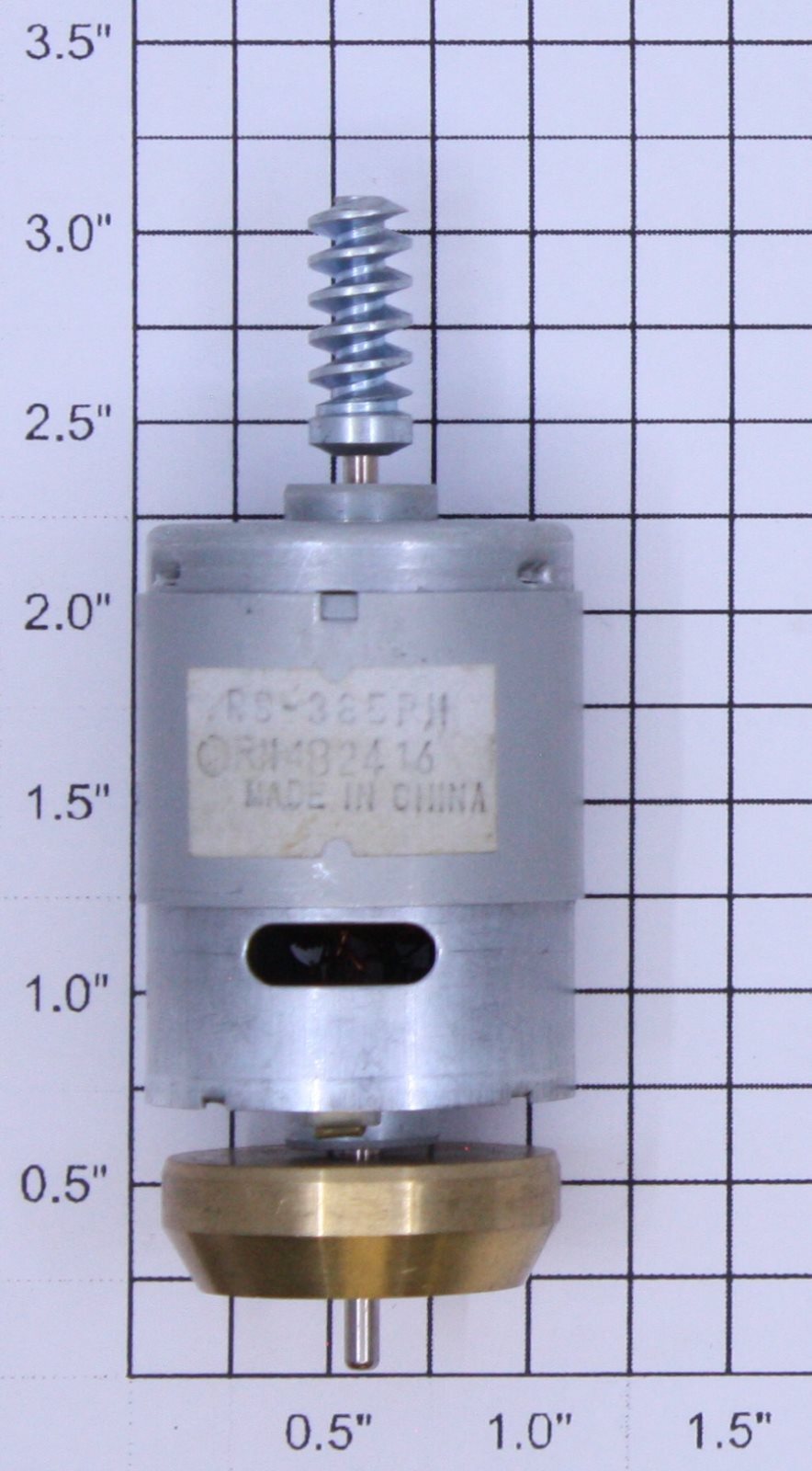 Acme RS-385PH 12 Volt DC Can Motor with Worm Gear and Flywheel | eBay