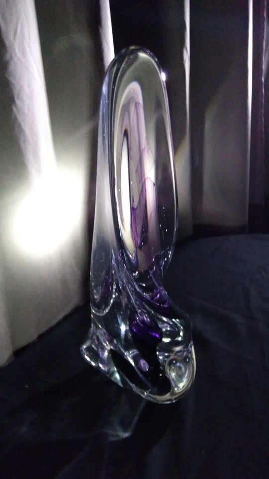 Phallic By Rollin Karg vtg 2000 Very Large Purple Twisted 17"x7" 16.5 ...