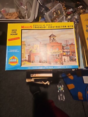 ahm minikits 5835 fire house HO Scale Model Train Building | eBay