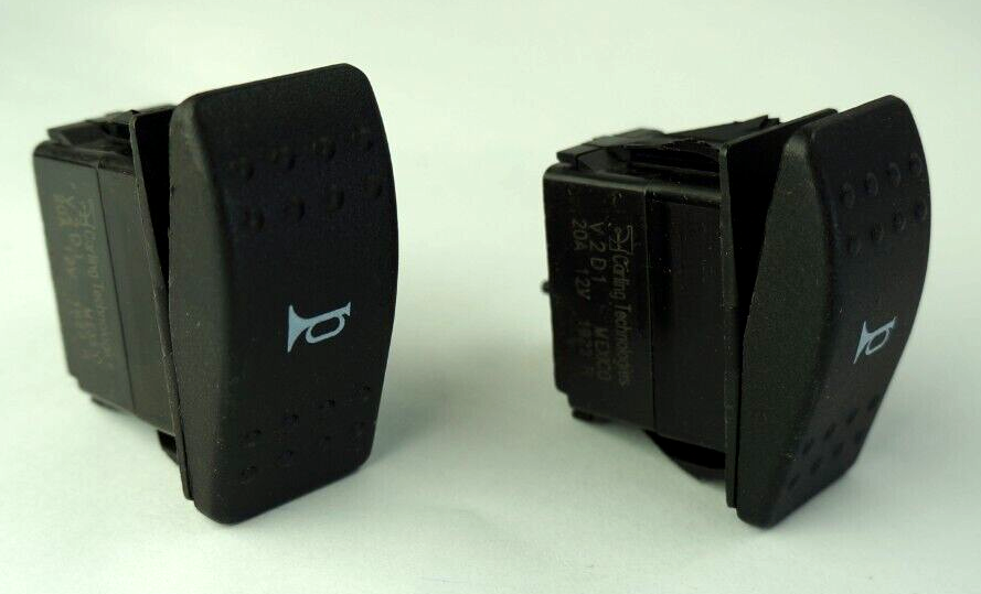 (Lot of 2) Carling Technologies SPST Momentary Rocker Switch 1923 R ...