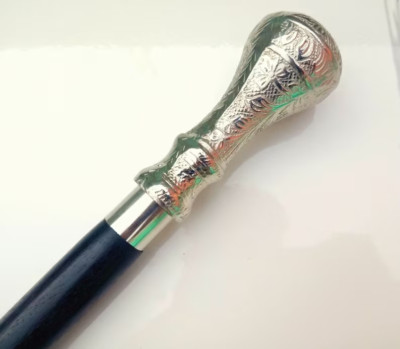 Wooden Canes Camping & Hiking Walking Stick Brass Handle Sturdy Black ...