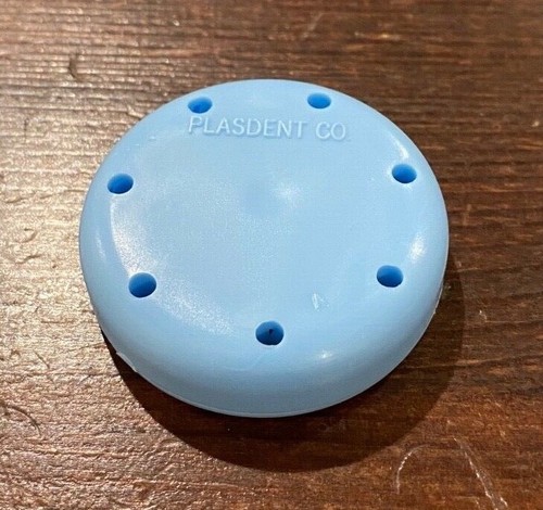 Magnetic Round Dental Lab Bur Block Holder Station Holds 7 Burs FG RA ...