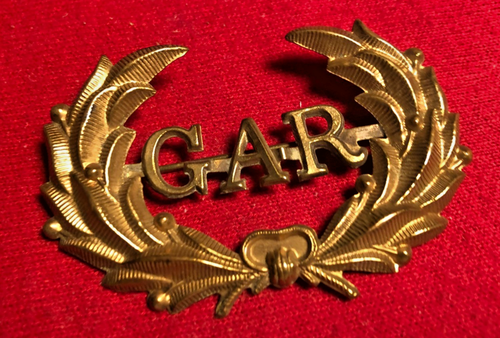 CIVIL WAR GAR MEMBERSHIP HAT WREATH BADGE | eBay