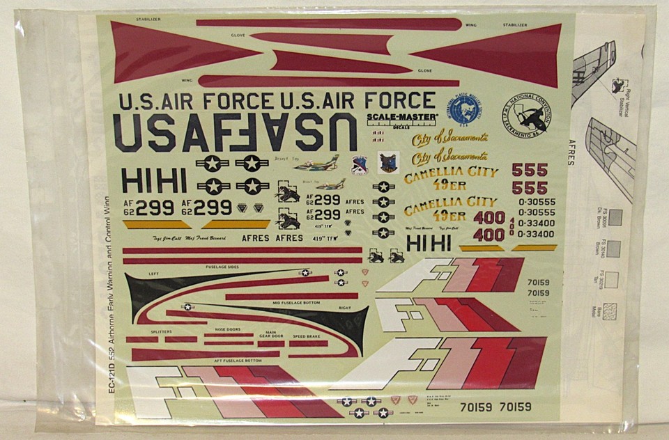 IPMS USA Decals Sacramento CA National Convention Special Decal 1:72/1: ...